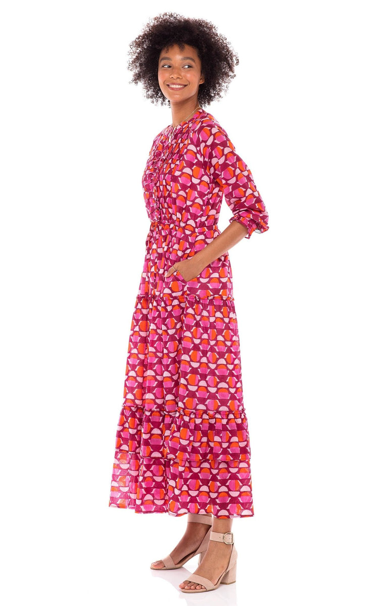 Brenda Dress Curlew Curve Lilac Sachet – Banjanan