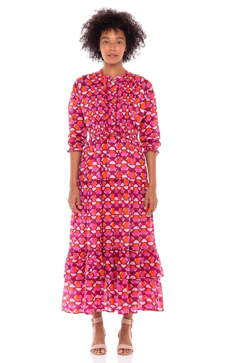 Brenda Dress Curlew Curve Lilac Sachet – Banjanan